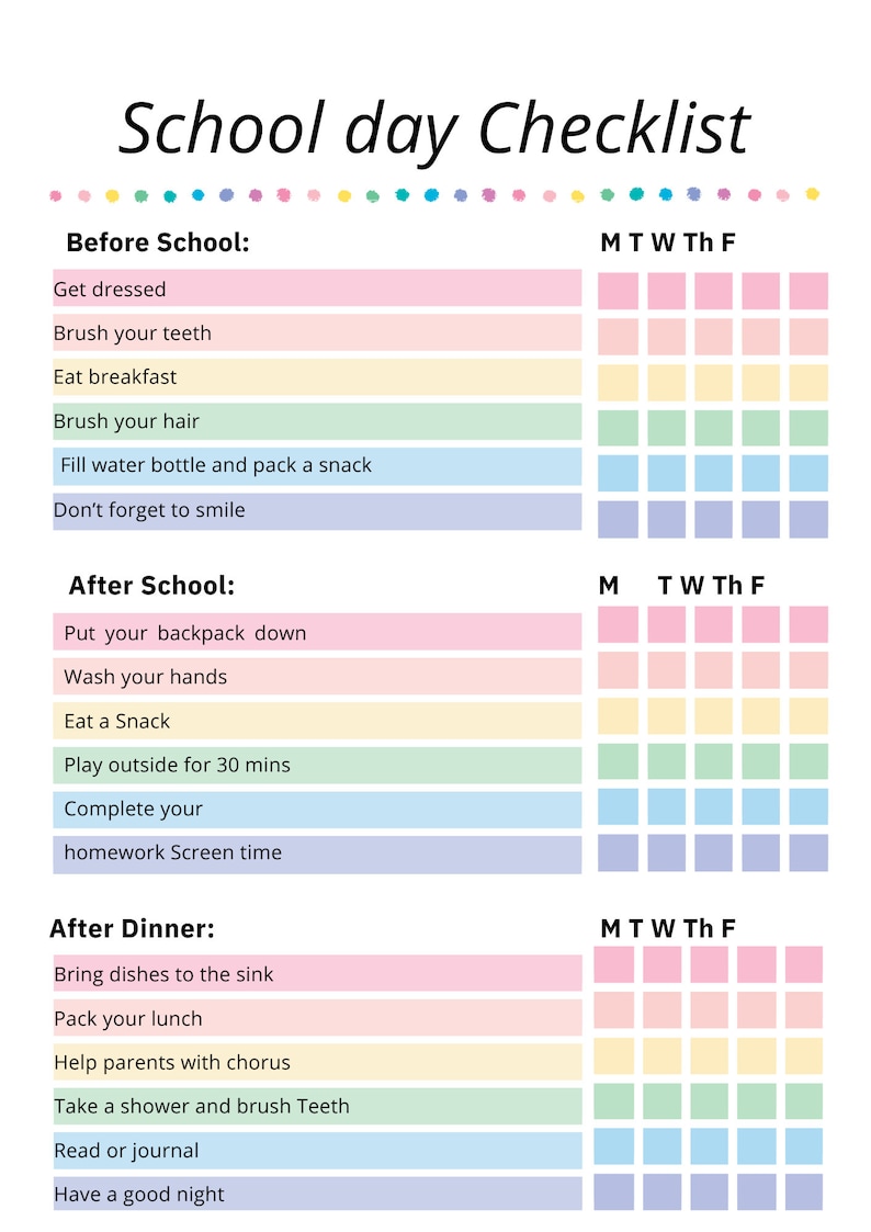 Daily Schedule - Etsy