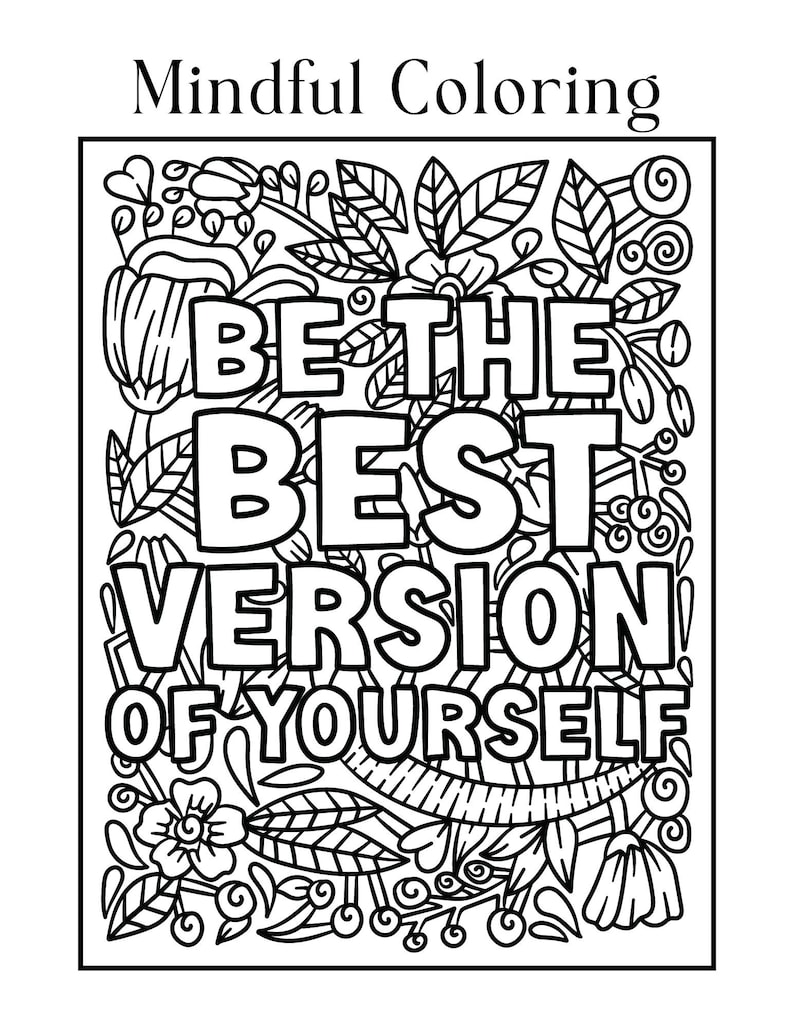 Mindful Coloring - Etsy