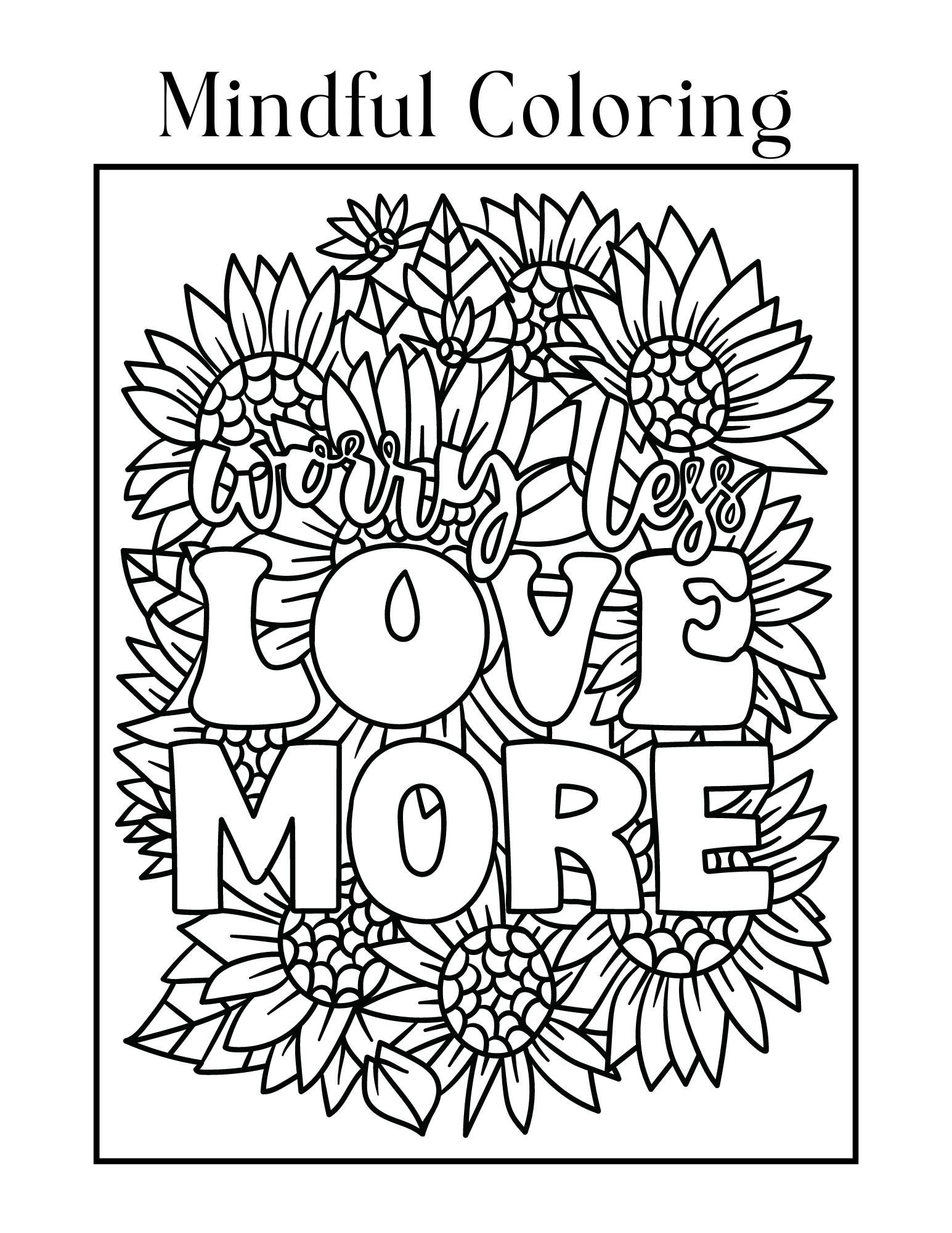 Mindful Coloring - Etsy