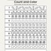 Count and Color, Kindergarten, Kids, Math, Learning, Numbers - Etsy
