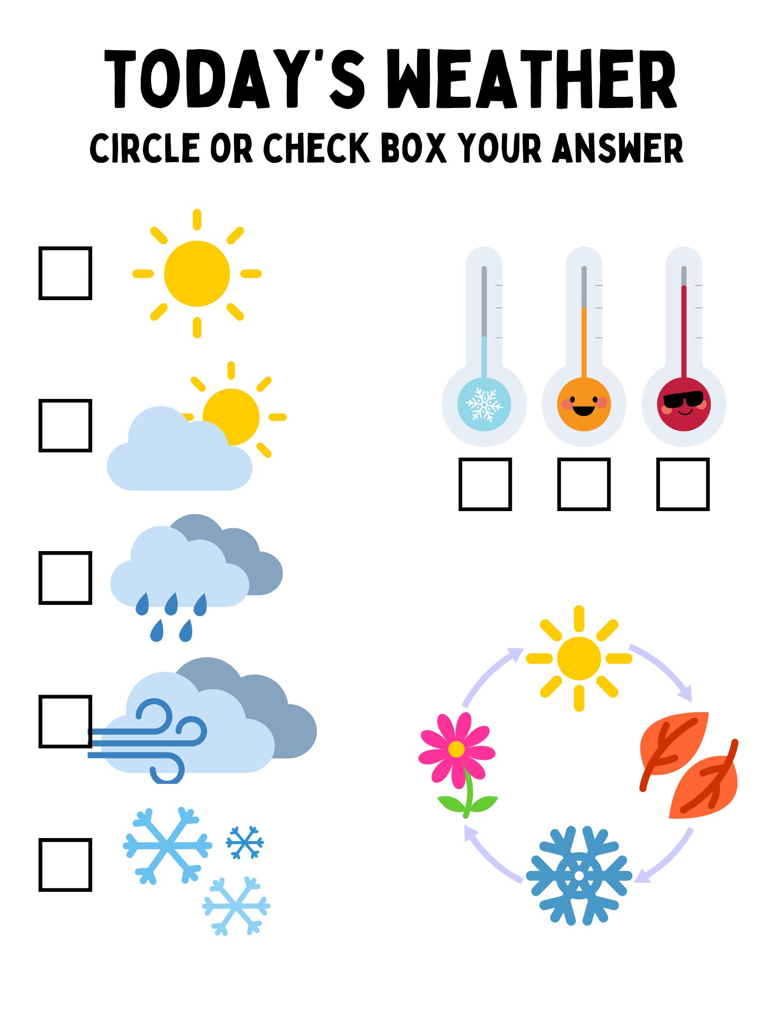 Weather Unit Study: Labeling, Cutting & Pasting, Investigating ...