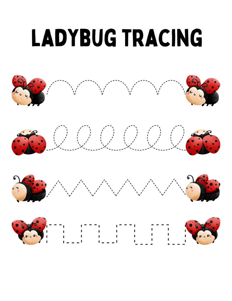 Ladybug Unit Study: Science, Labeling, Cutting & Pasting, Tracing ...