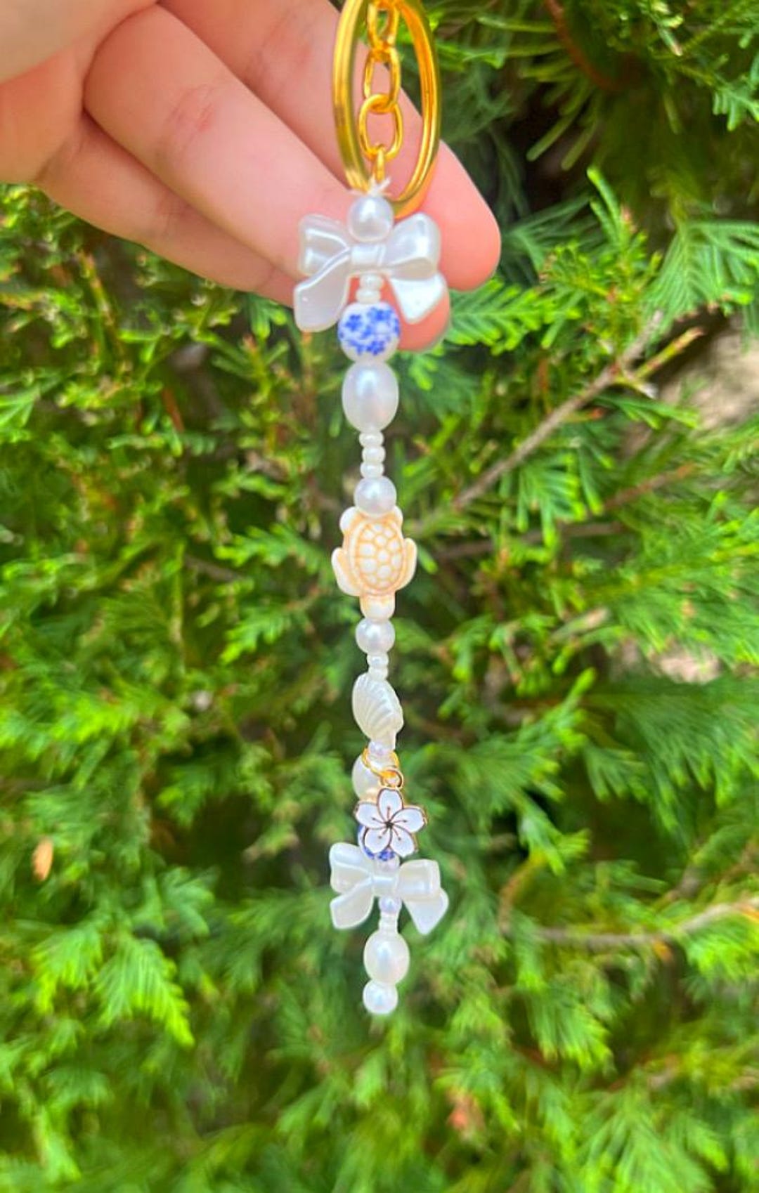 Coastal Summer Keychain - Etsy