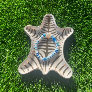 Pink and Blue Clay Bead Shell Bracelets - Etsy