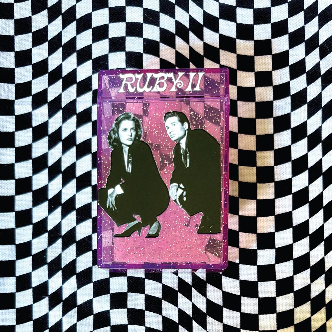 The X-files Cigarette Case Mulder Scully 90s Grunge Alternative - Etsy