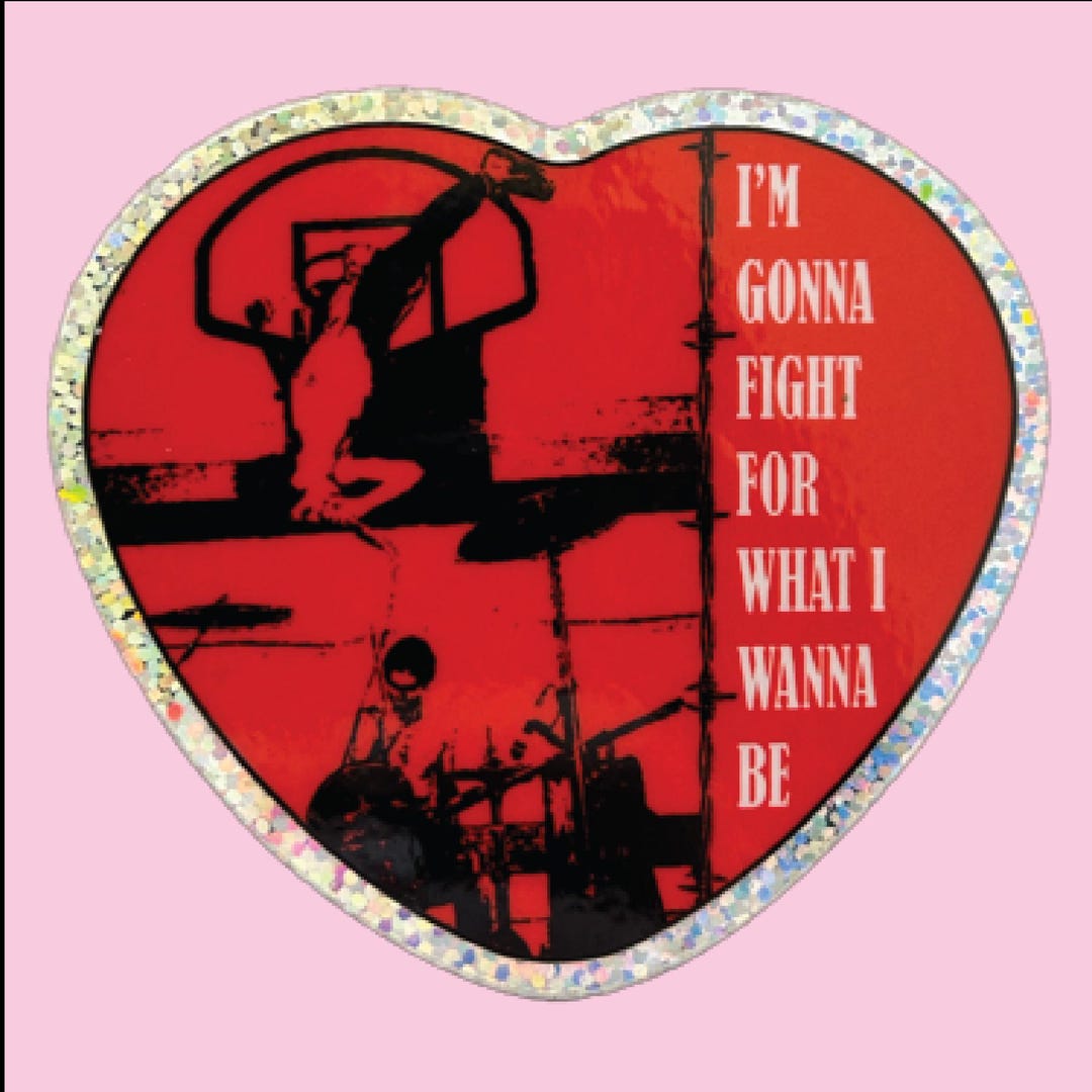 Fugazi Waiting Room Glitter Sticker - Etsy