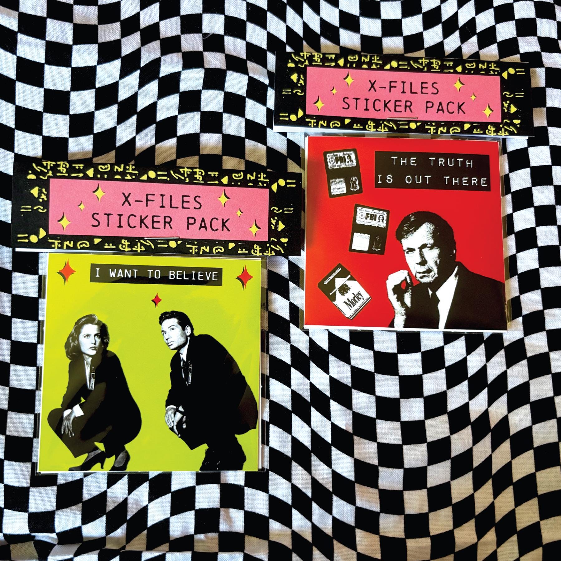 The X-files Sticker Pack Scully Mulder Smoking Man 90s Goth Grunge Y2k ...