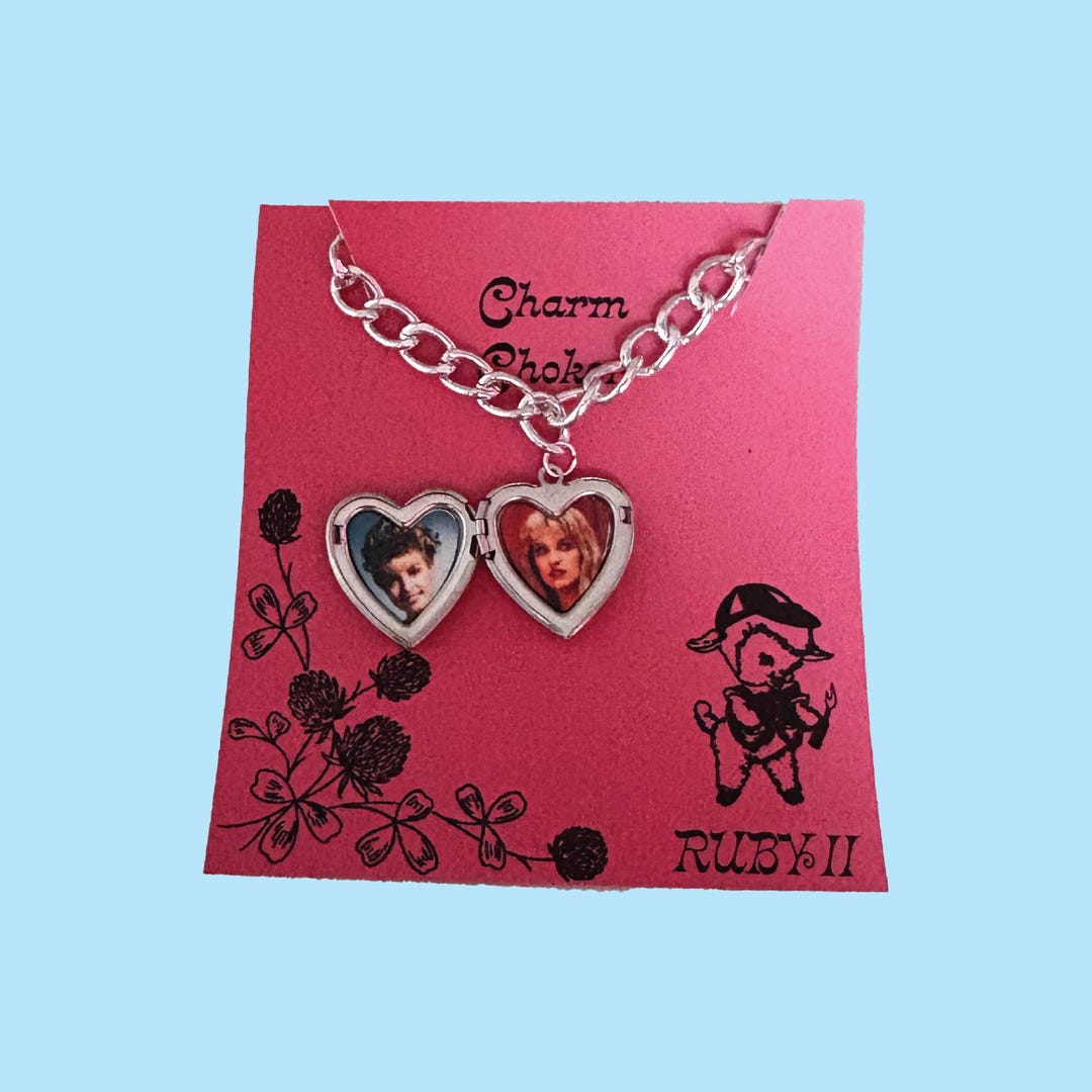 Laura Palmer Twin Peaks David Lynch Locket Charm Choker Necklace 90s ...