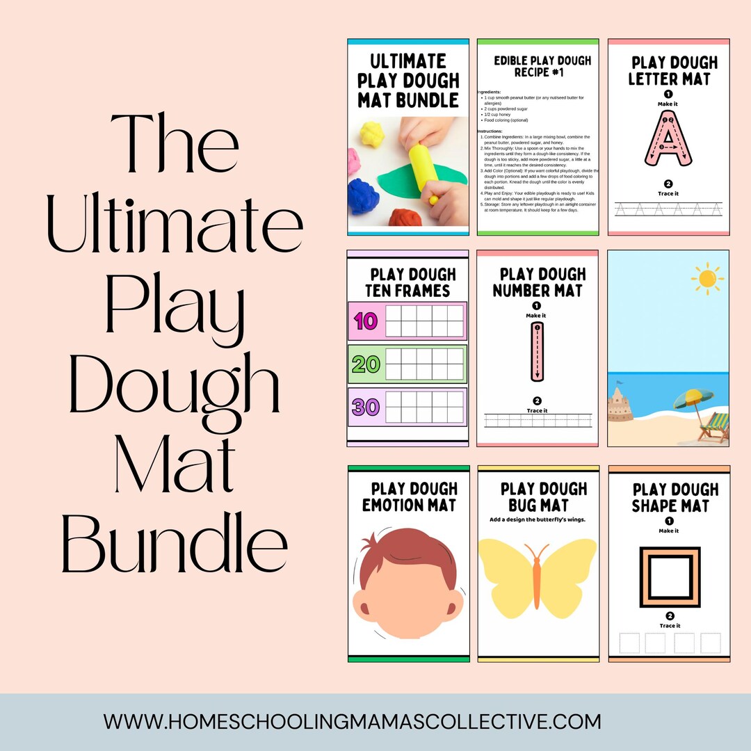 The Ultimate Play Dough Mat Bundle for Kids: Preschool, Elementary ...