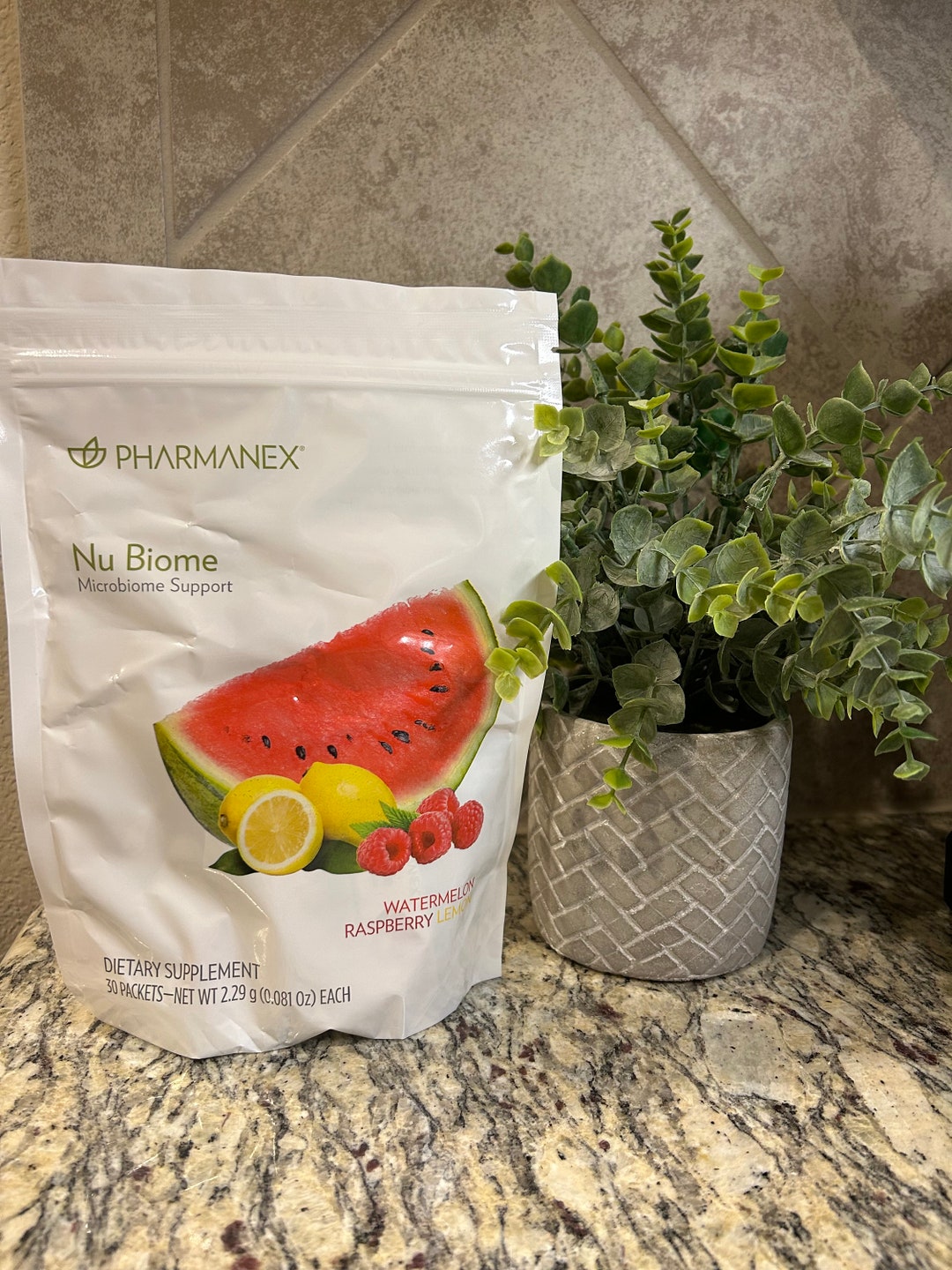 Nu Skin Pharmanex Nu Biome, Overall Gut Health, New Micro Biome Support 30 Pack, Watermelon ...