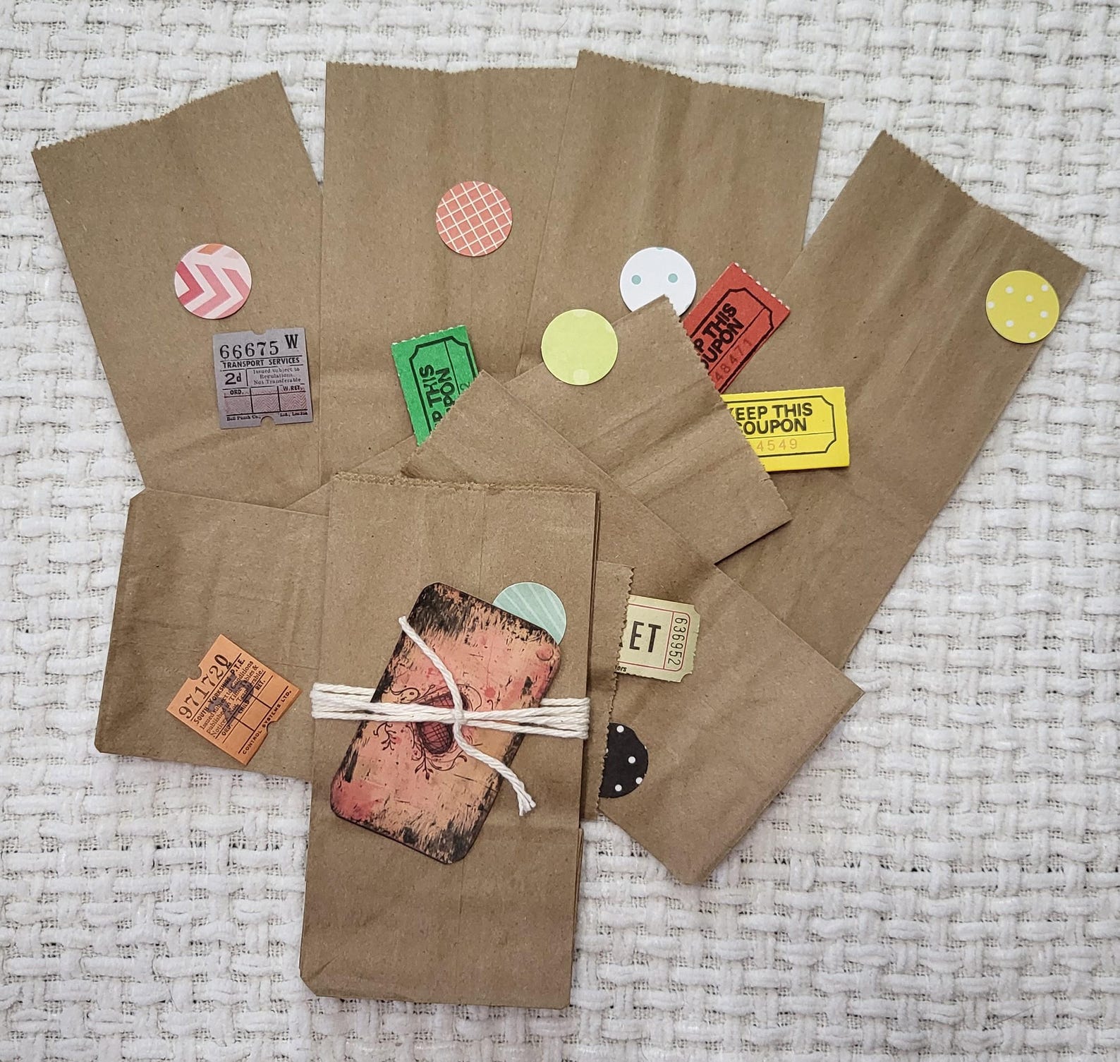 Natural Paper Bags 1lb 3.5x2.375x6.75 Treat Favor, Gift Parties, Junk ...