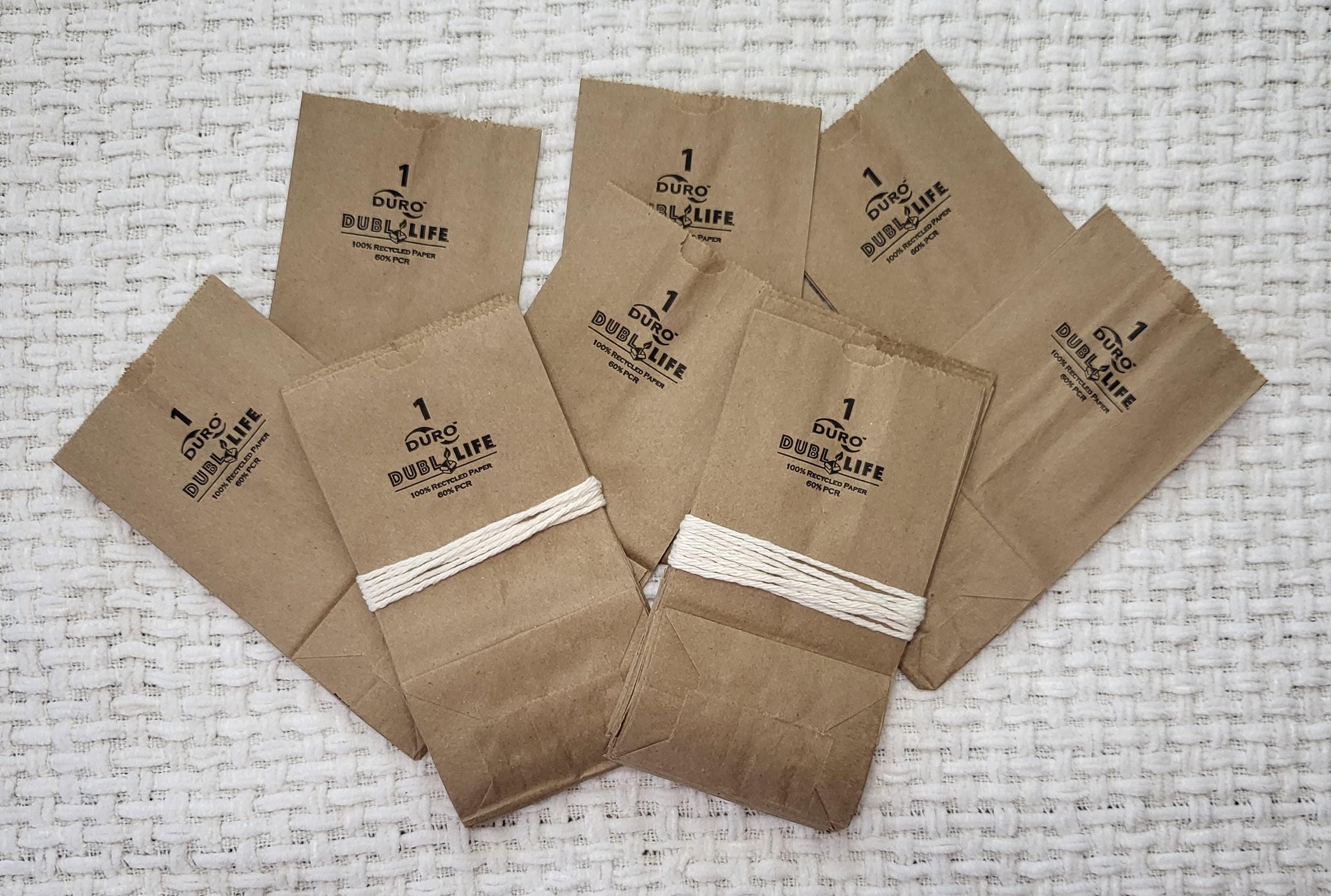 Natural Paper Bags 1lb 3.5x2.375x6.75 Treat Favor, Gift Parties, Junk ...