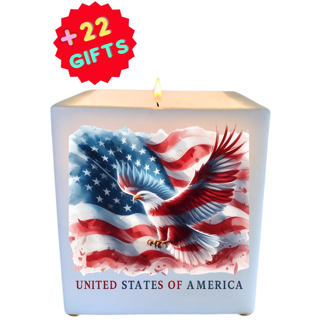 United States Candle United States Flag Candle United States of America ...