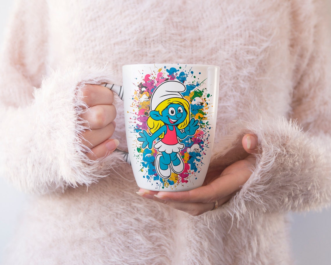 Blue Smurfette Digital Art Graphic Shirt Design, Sublimation Designs ...