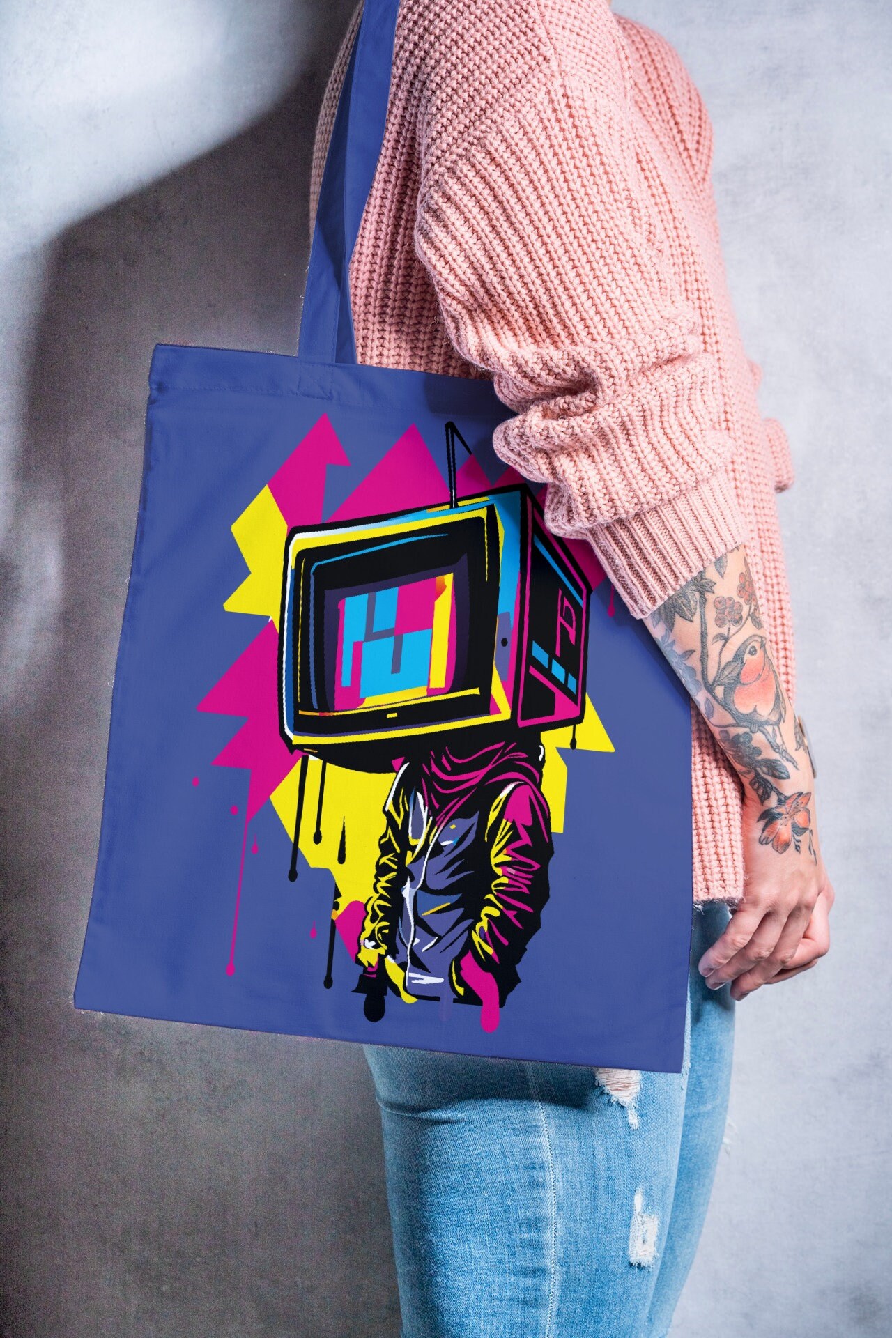 Tvman ,the Magic of the Screen,tv Head Man, Television Minded Character ...