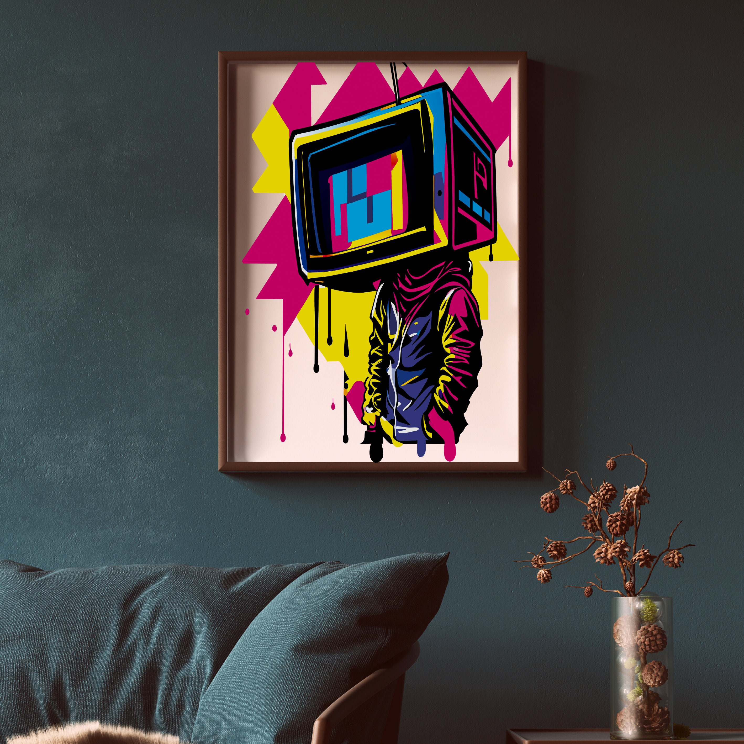 Tvman ,the Magic of the Screen,tv Head Man, Television Minded Character ...