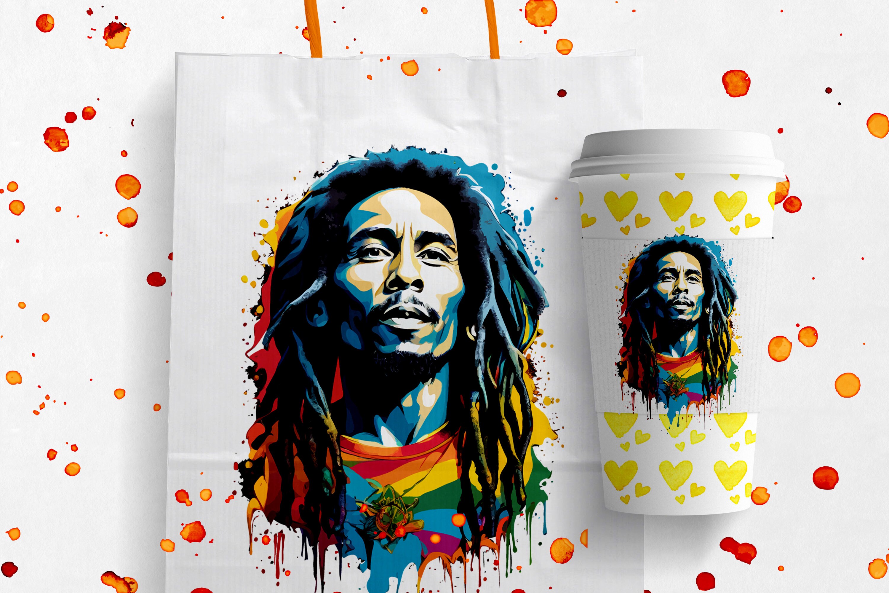 Bob Marley PNG Rasta Legend Shirt Poster Portrait Art Afro American ...