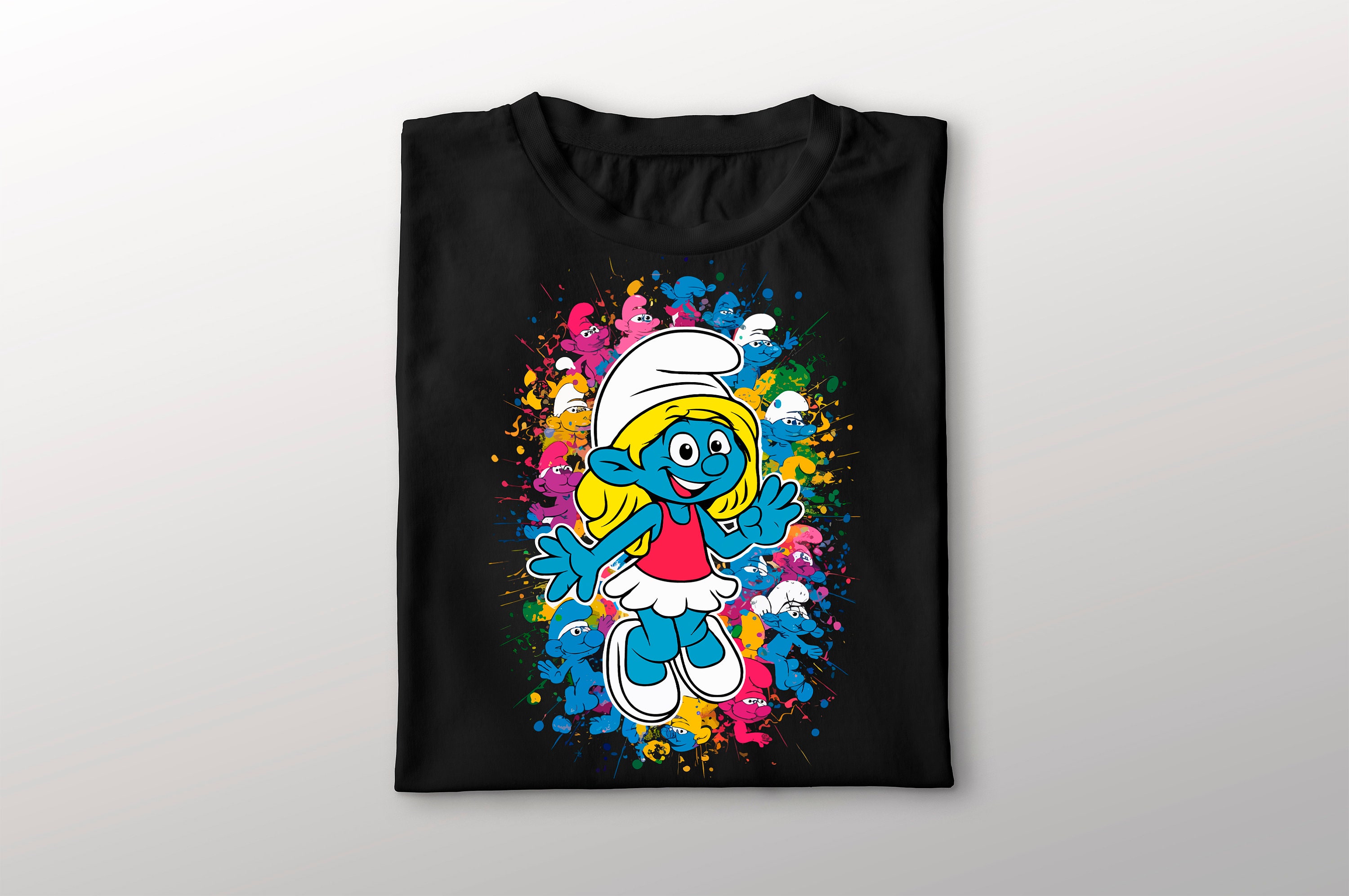 Blue Smurfette Digital Art Graphic Shirt Design, Sublimation Designs ...