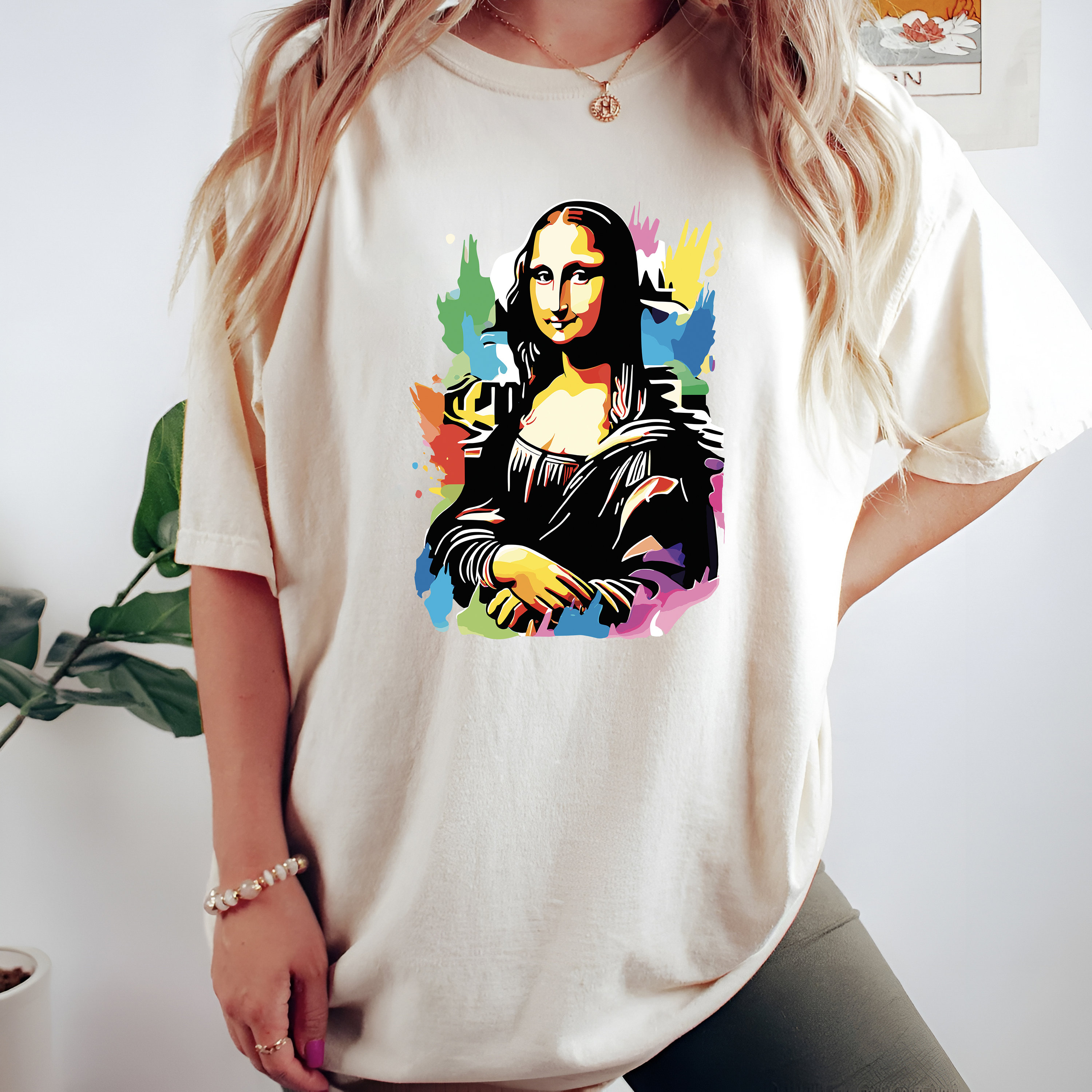 Colorful Mona Lisa ,leonardo Da Vinci Mona Lisa Art Print Modern ...