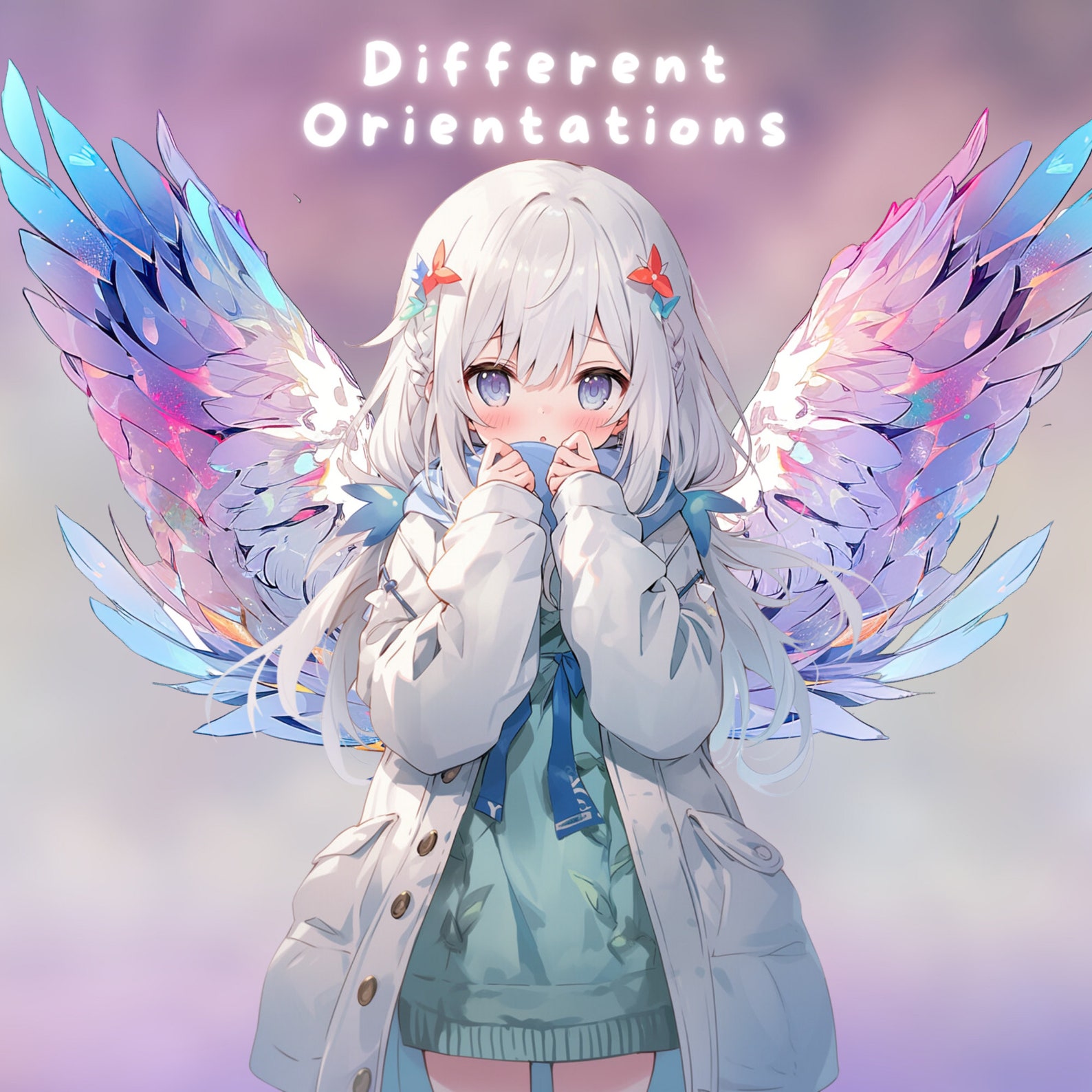 2x VTUBER Angel Wings | Fantasy Wings| Cute | Kawaii | Digital Assets ...