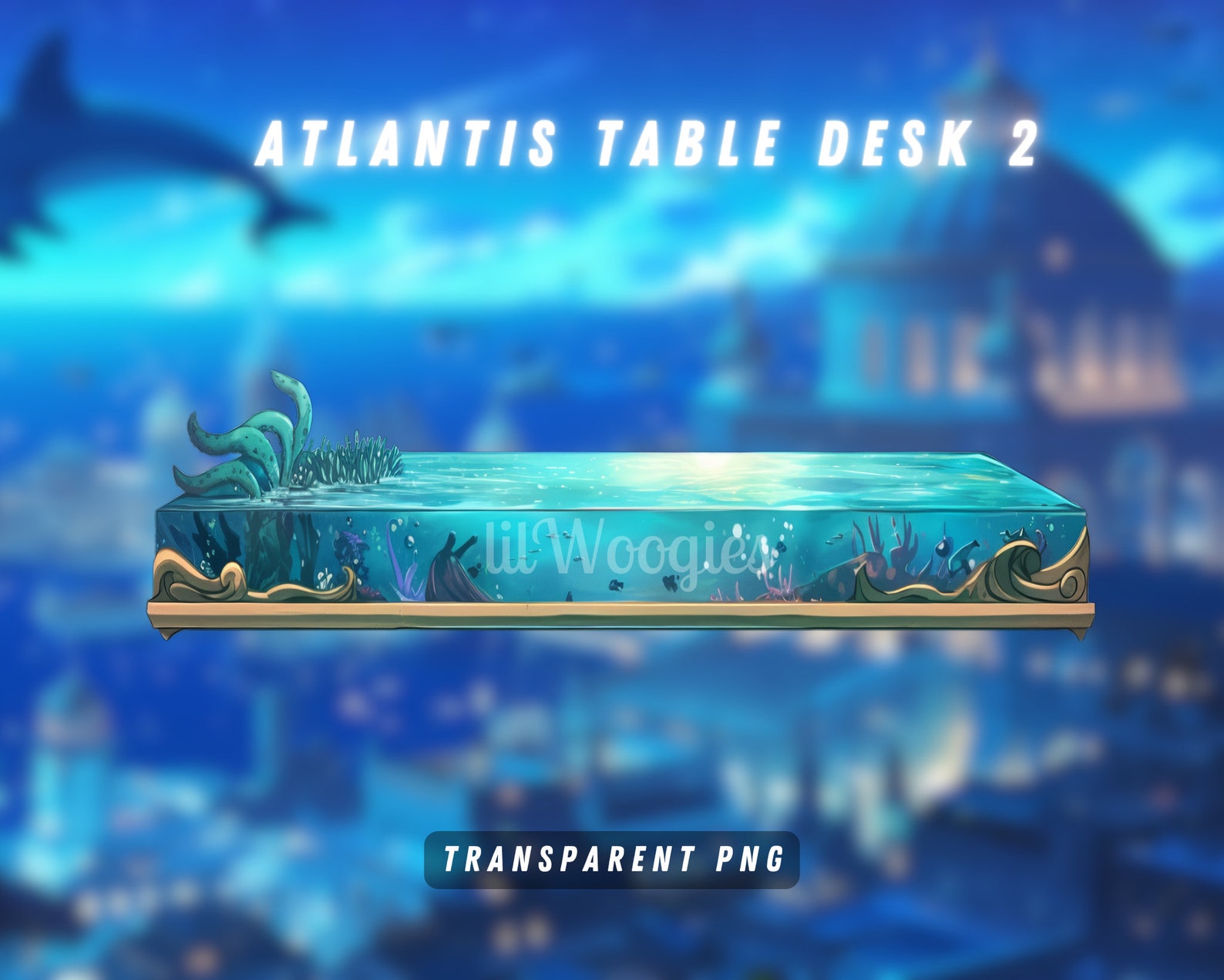 Vtuber Atlantis Table Desks 5x Pngtuber Transparent Props Cute Assets ...