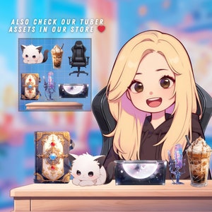 Cute Blond Girl Pngtuber | Kawaii | Ready for Twitch | Streamlabs ...