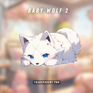 5x Kawaii Wolves | Best Friends | Vtuber Pets | Cute Wolf | Anime ...
