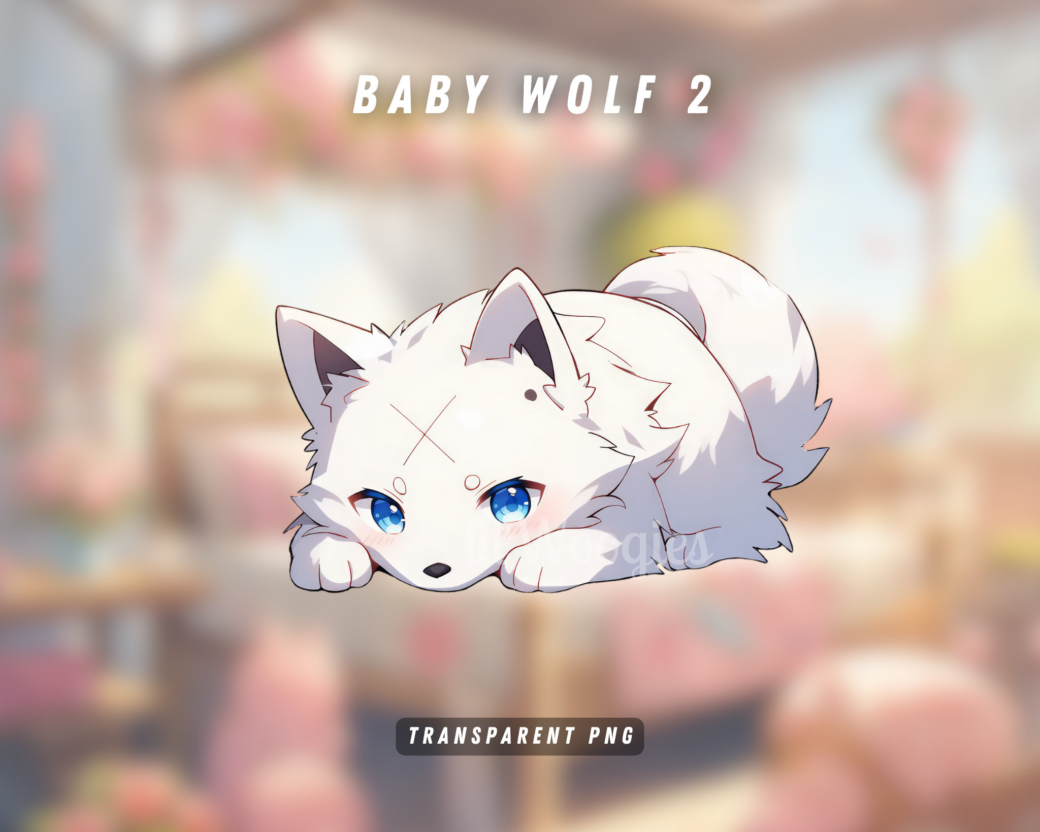 5x Kawaii Wolves | Best Friends | Vtuber Pets | Cute Wolf | Anime ...