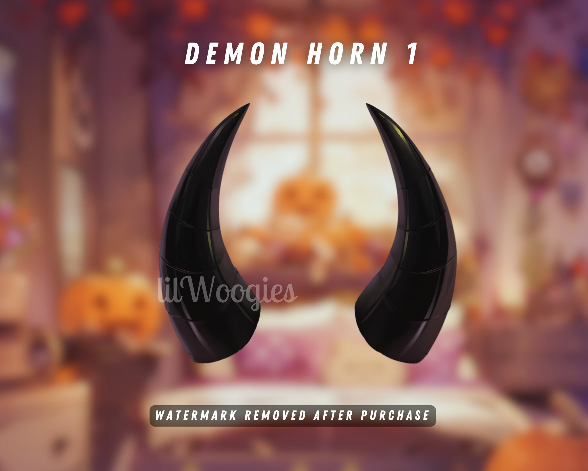 5x Vtuber Demon Horns Assets | Dragon Horns | Cute Devil | Transparent ...