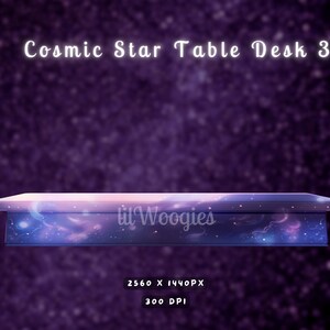 5x Cosmic Star Table Desks | Pngtuber | Transparent | Cute | Vtuber ...