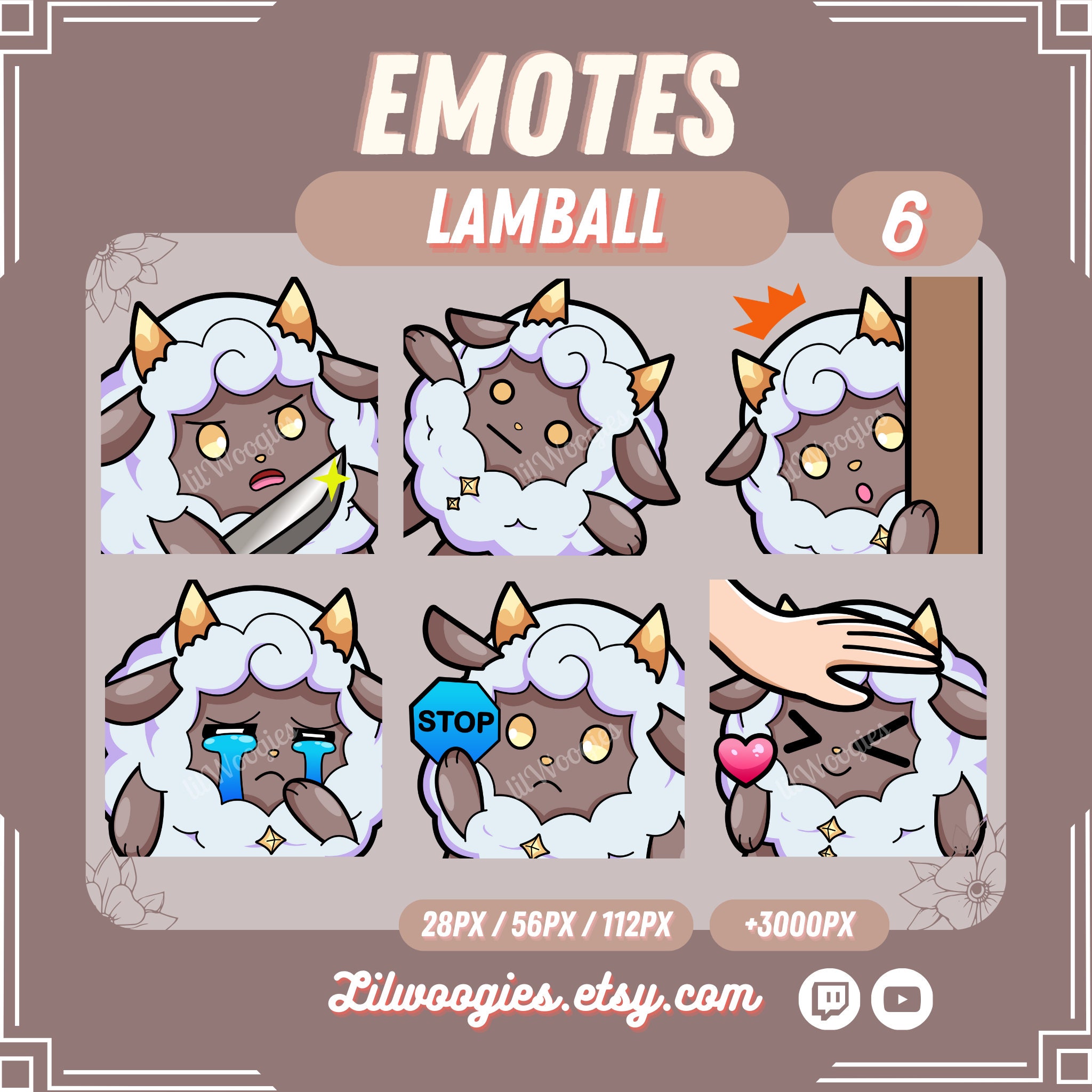 6x Palworld Depresso Twitch Emotes, Twitch Sub Emotes, Chibi Emotes ...