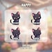 Cute Black Cat Pngtuber With Emotes Kawaii Premade PNG Tuber Set Ready ...