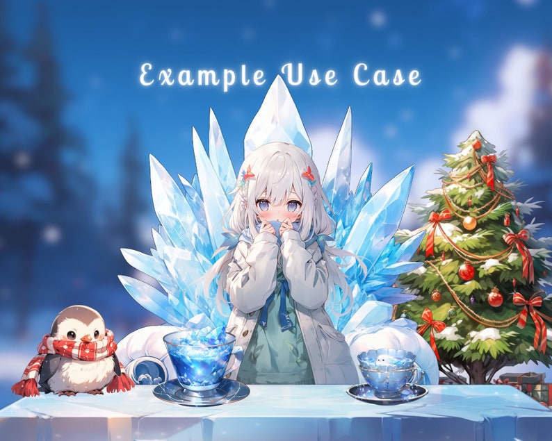 5x Ice Cup Teacups Pngtuber Transparent Cute Vtuber Assets Christmas ...