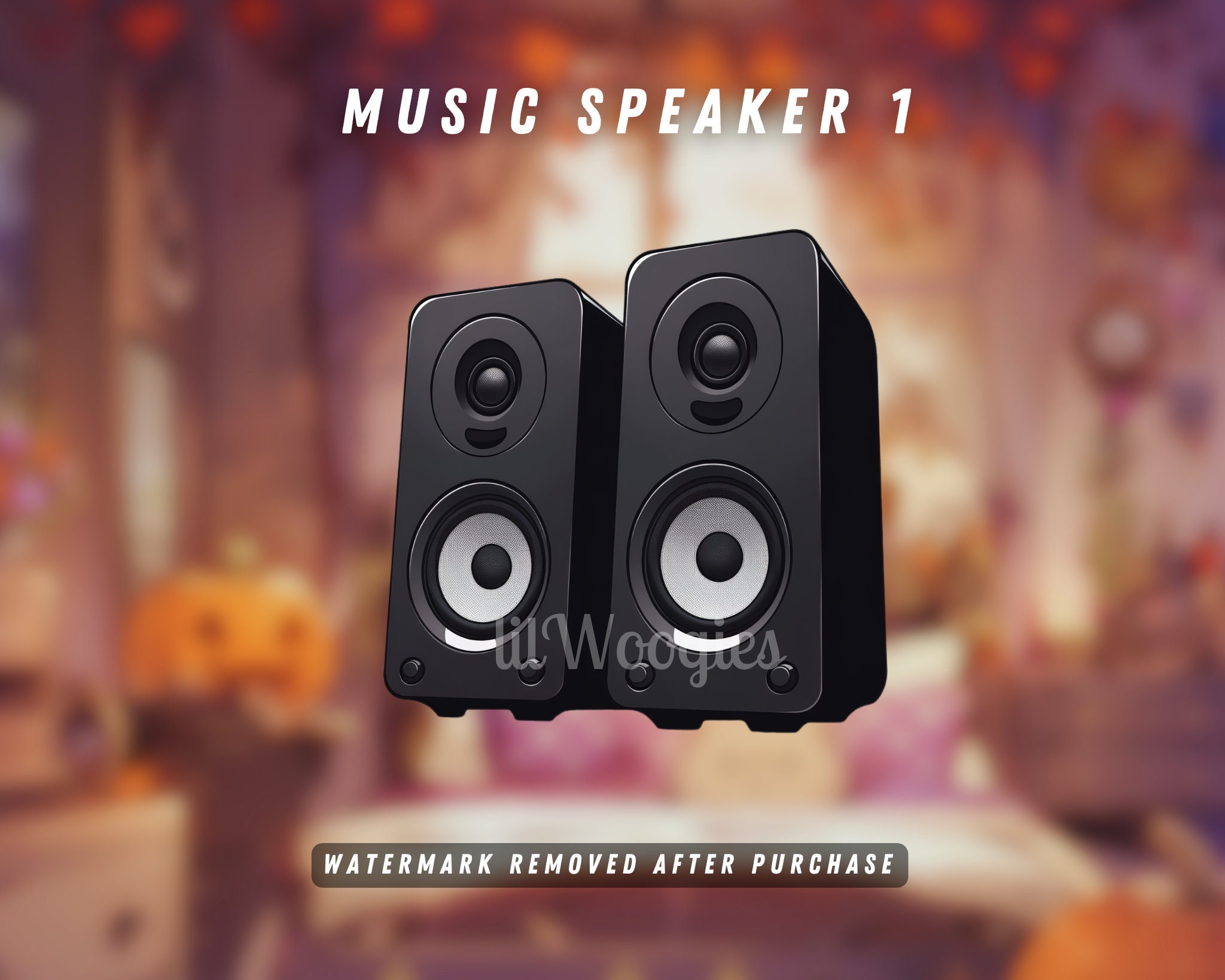 5x Vtuber Musical Speaker Assets | Music Speaker Set | Cute Props ...