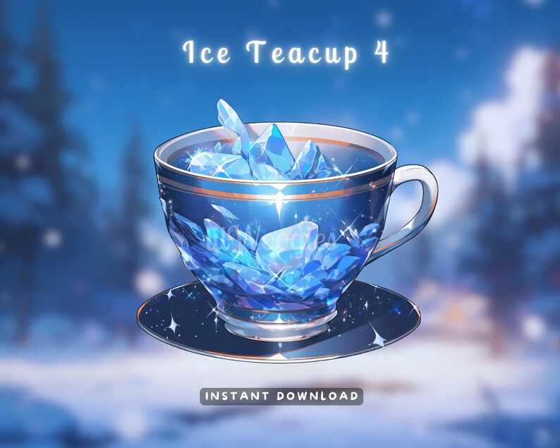 5x Ice Cup Teacups Pngtuber Transparent Cute Vtuber Assets Christmas ...