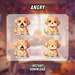 Pngtuber Chibi Golden Retriever Dog | Kawaii | Ready for Twitch ...