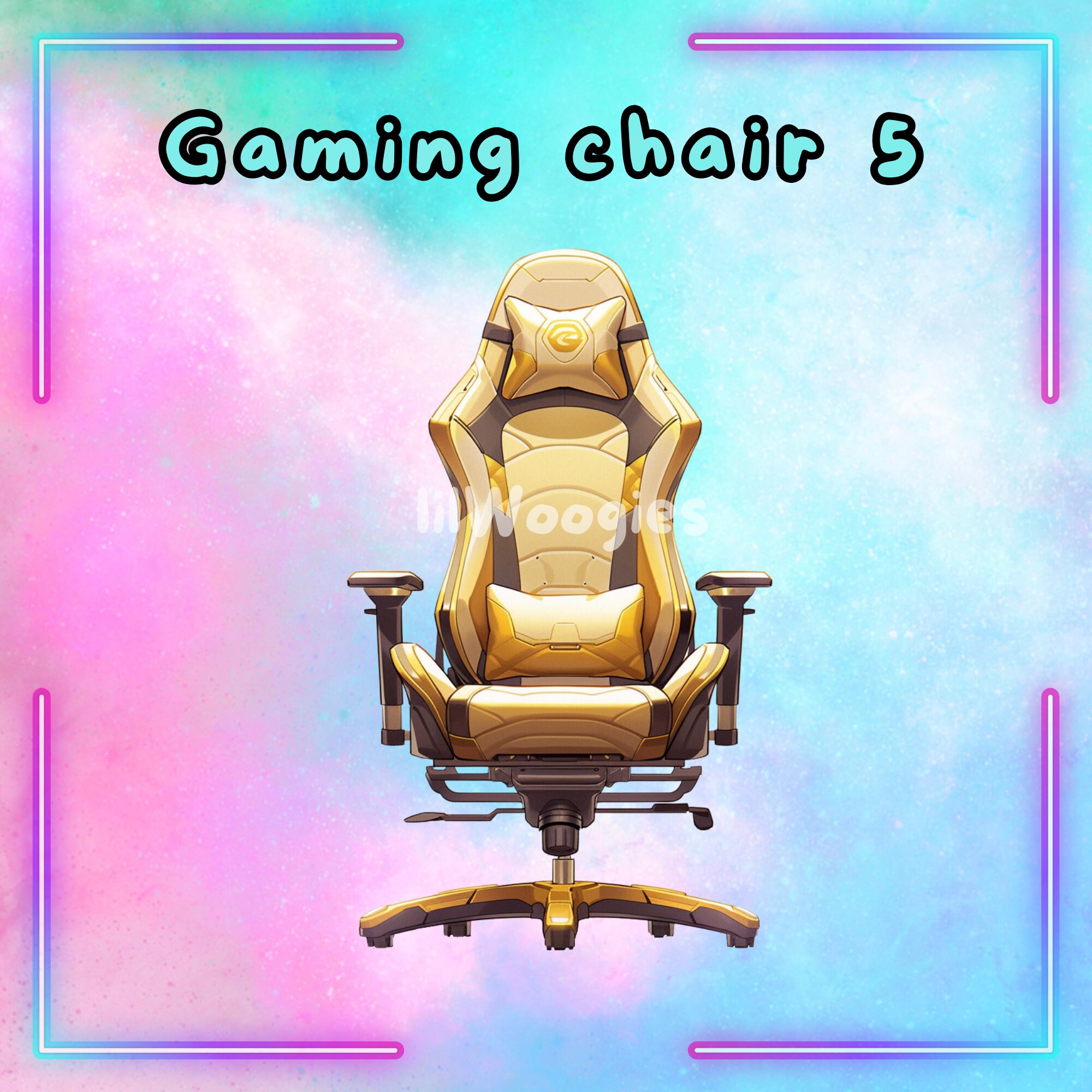 5x Vtuber Gaming Chairs Transparent Cute Kawaii Pink - Etsy