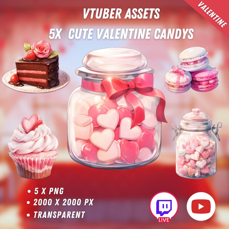 Vtuber Valentines Assets - Etsy