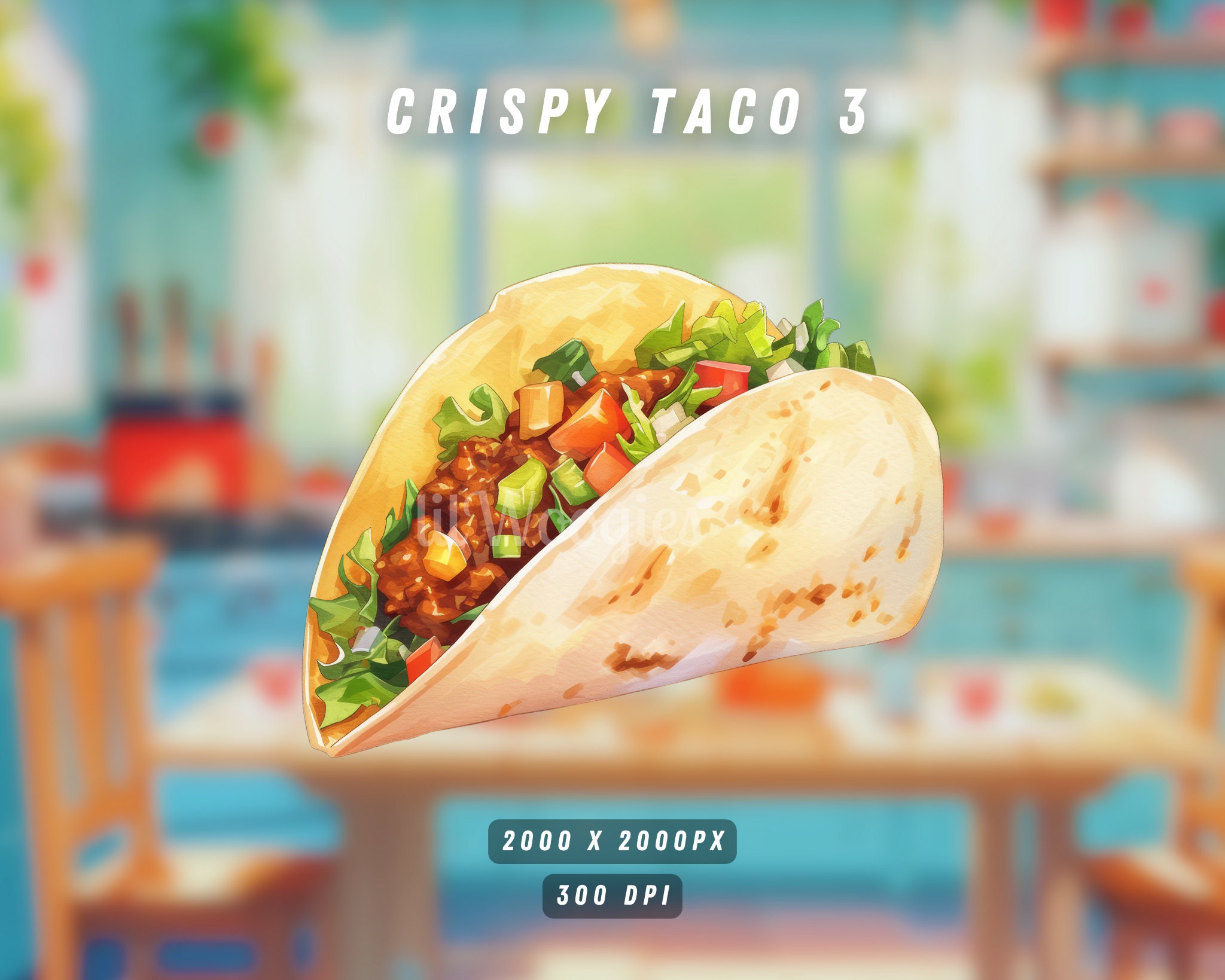 Vtuber Delicious Taco 5x Pngtuber Transparent Props Cute Fastfood ...