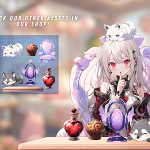 5x Kawaii Wolves | Best Friends | Vtuber Pets | Cute Wolf | Anime ...