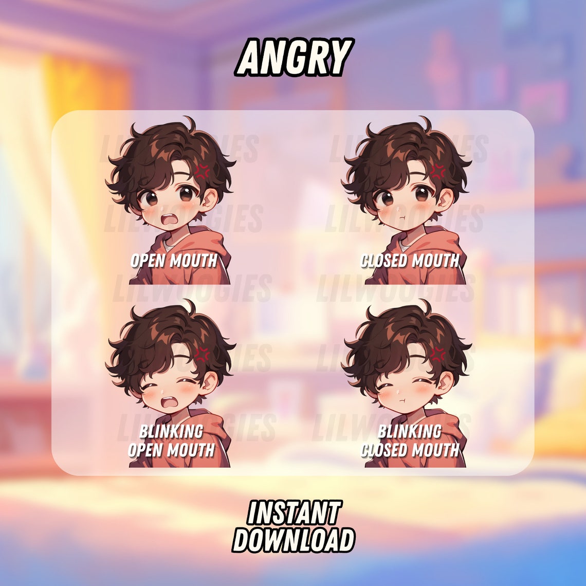 Cute Boy Pngtuber | Kawaii | Ready for Twitch | Streamlabs | Vtuber ...