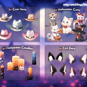 VTUBER Halloween Mega Bundle | 50+ Digital Assets | Twitch Vtuber ...
