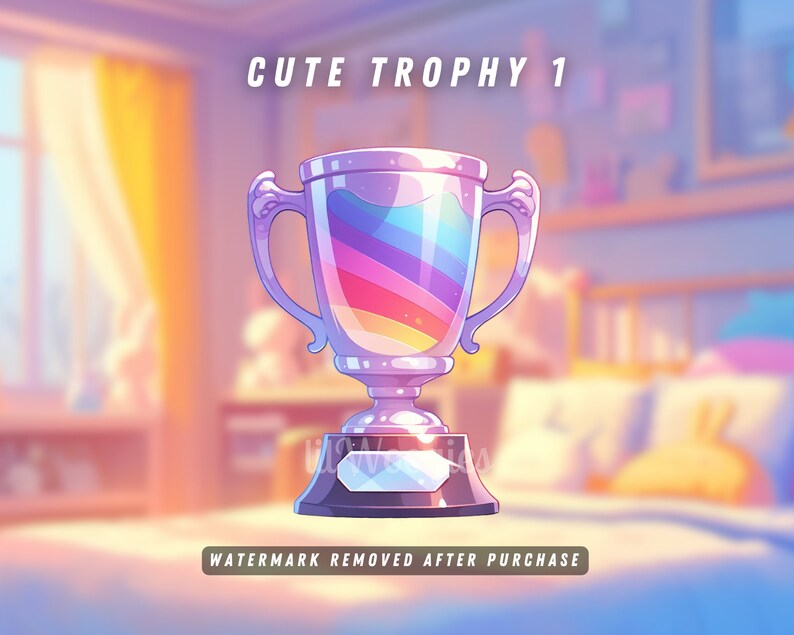 5x Vtuber Cute Trophy Assets Trophy Reward Set Cute Props Anime ...