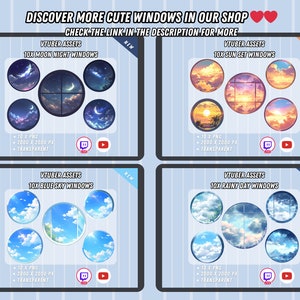 Vtuber Windows Rainy Storm 10x| Pngtuber | Transparent Props | Cute ...