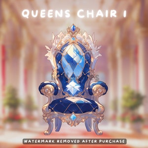 4x Vtuber Luxury Throne Chairs | Pngtuber | Transparent | Cute | Assets ...