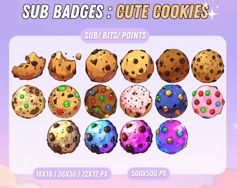 Sub Badges Cute Hearts for Subscribers Twitch Sub Badges Twitch Bit ...