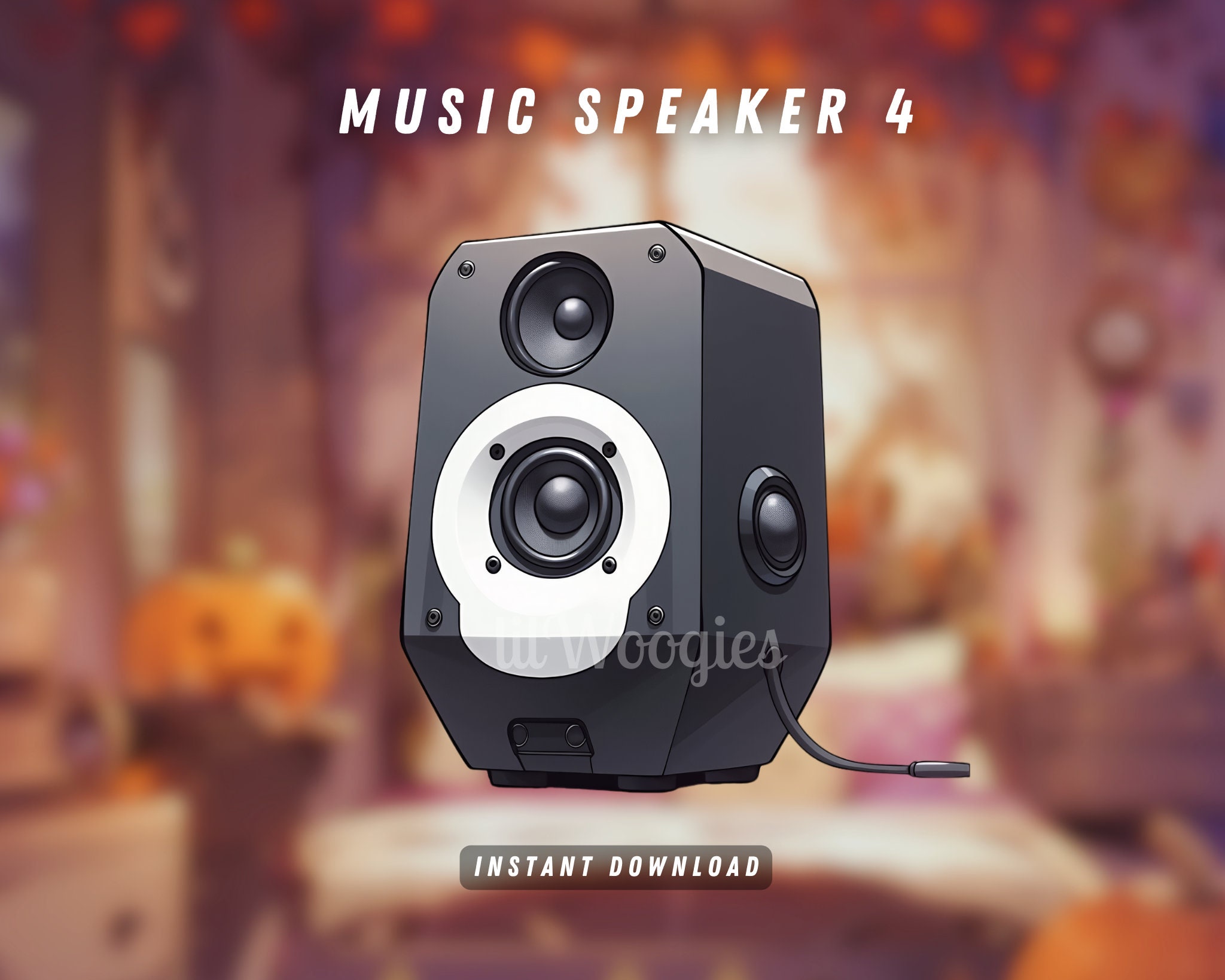 5x Vtuber Musical Speaker Assets | Music Speaker Set | Cute Props ...