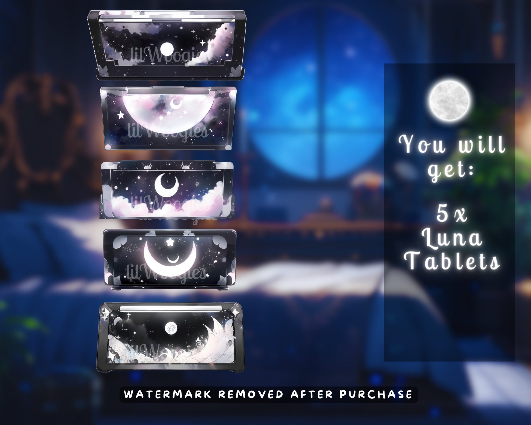 Vtuber Tablets 5x | Pngtuber | Transparent Props | Assests | Drawing ...