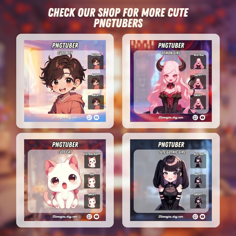 Chibi Red Panda Pngtuber | Kawaii | Ready for Twitch | Vtuber Avatar ...