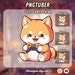 Chibi Gamer Shiba Dog Pngtuber | Kawaii | Ready for Twitch | Vtuber ...